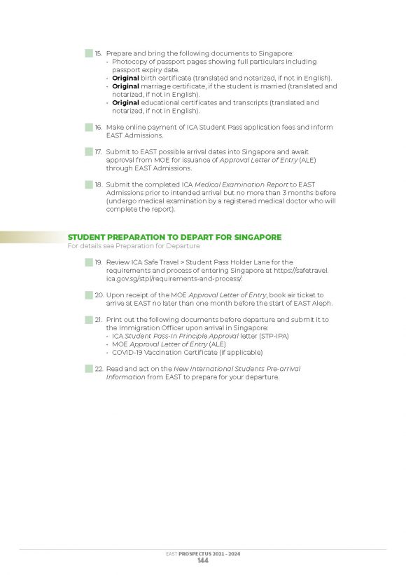 ICA Student Pass Application Forms & Checklist : East Asia School of ...