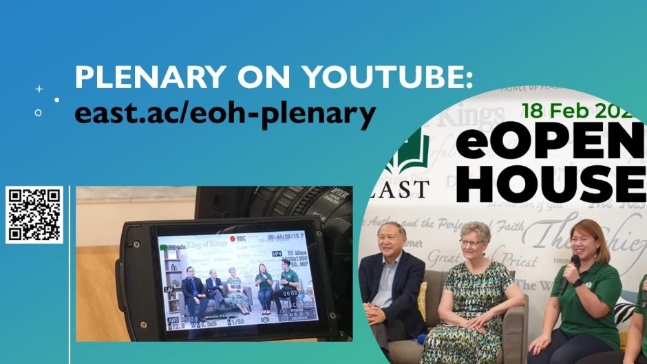 Plenary Overview of eOpen House 2023 : East Asia School of Theology