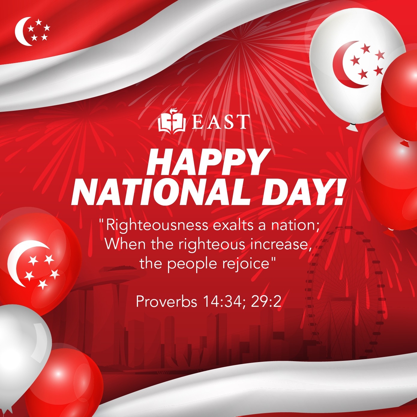 Blessed 58th National Day, Singapore! : East Asia School of Theology