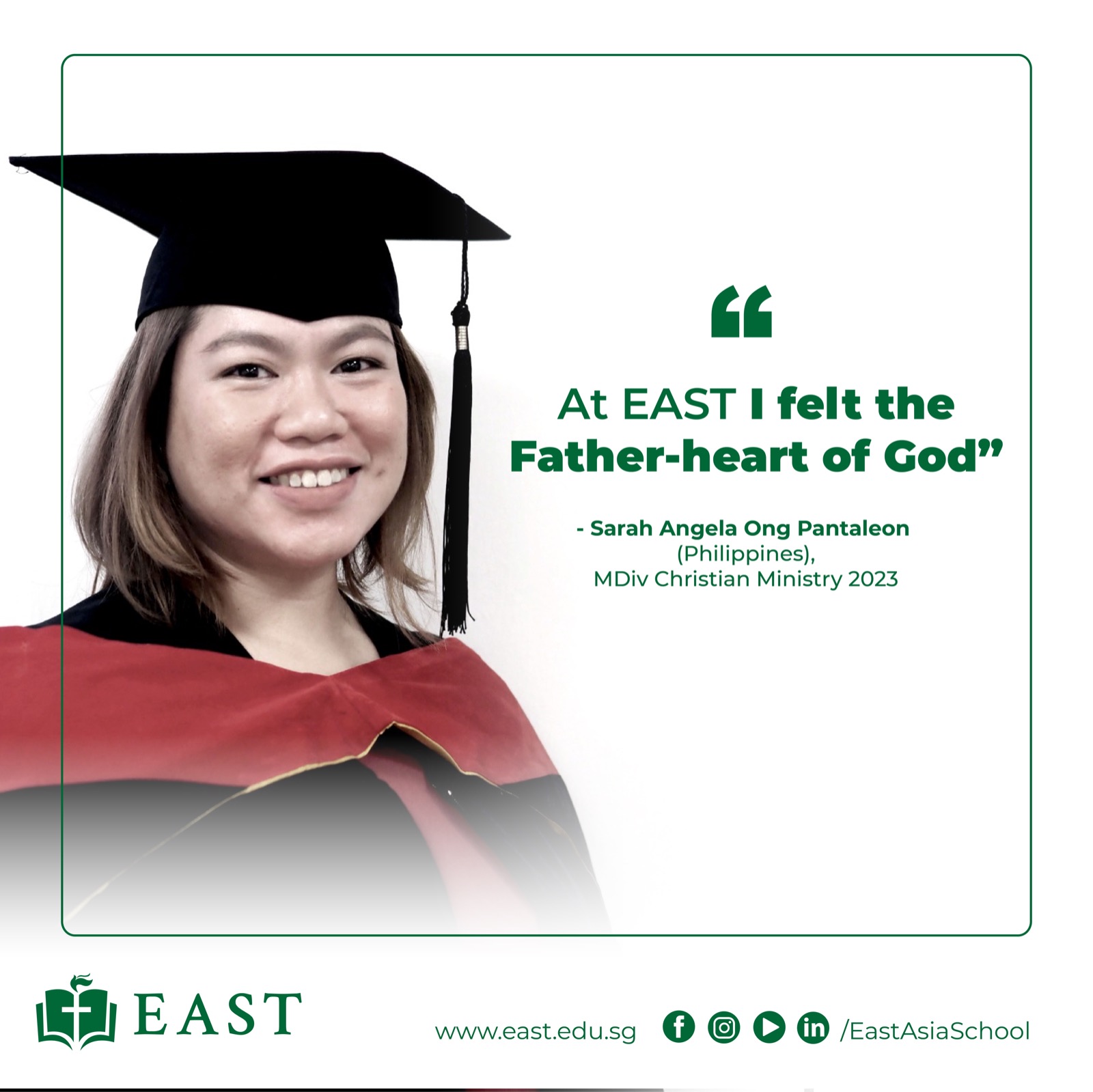 New Graduate: Sarah Angela Ong Pantaleon, Philippines : East Asia ...
